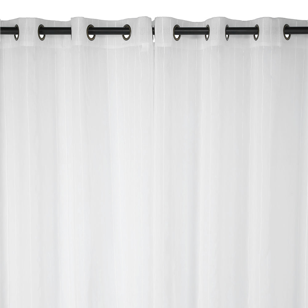 Set Cortina 2 Velos Fantasía Con Argolla Marfil YL-1053 – Chantilly