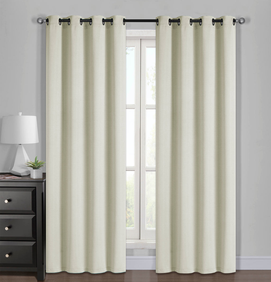 Set Cortinas Lisboa 4P 140X220 - Crudo – Chantilly